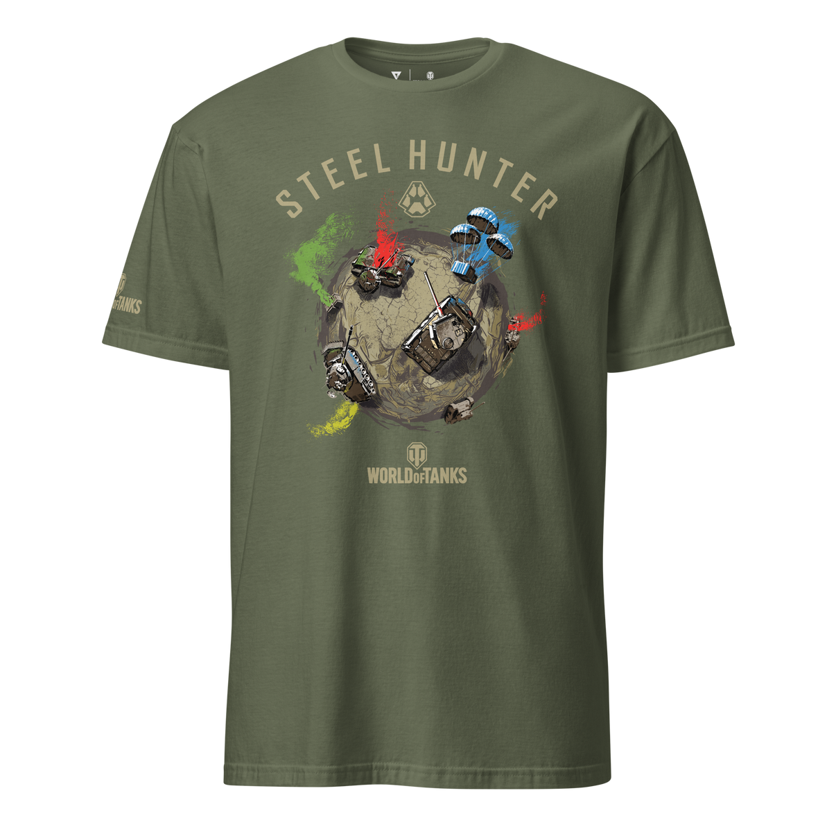 Wot Steel Hunter Global Tee [Army Green] – World of Tanks EU